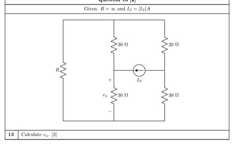 Solved Given R ﻿infinity And Is 17 ﻿acalculate Vx