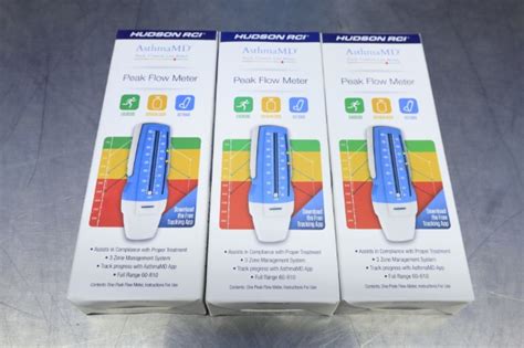 4 Carefusion 002068 AirLife AsthmaCheck Peak Flow Meter 3 Hudson
