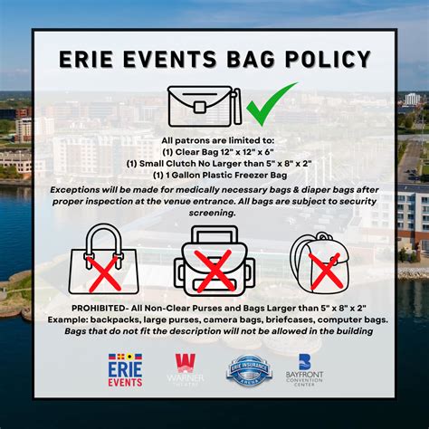 Erie Events Issues New Bag Policy For Ticketed Events Wjet Wfxp