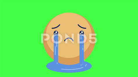 Animated Crying Face