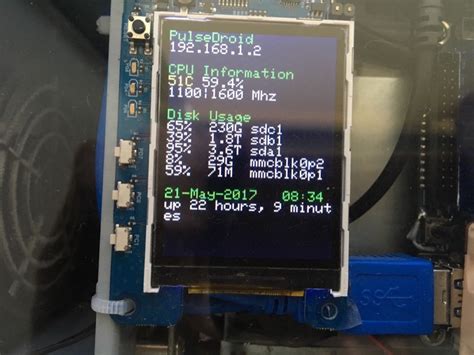 Odroidxu4 System Status Script Updated With An Extra Portrait