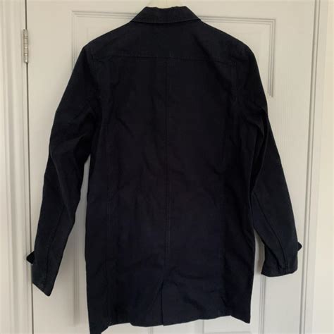 Carhartt Marvin Trench Coat Size Small Midnight Depop