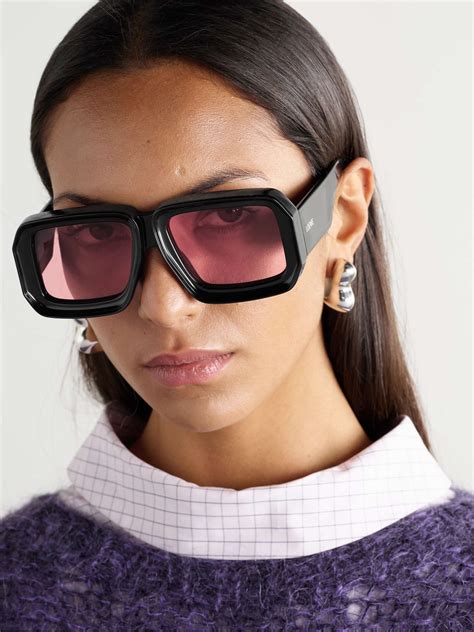 Loewe Eyewear Paulas Ibiza Square Frame Acetate Sunglasses Net A