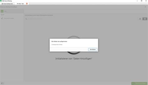 Unkown Error When Opening Data Load Ui In Qlik Sen Qlik Community 1547996