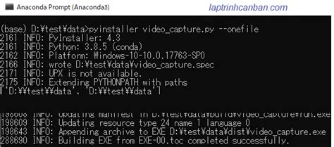 đóng gói chương trình python bằng pyinstaller