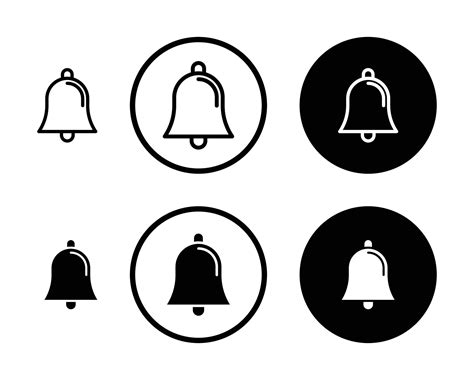 Bell Icon Set 45986606 Vector Art At Vecteezy