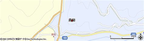 和歌山県有田郡有田川町青田の地図 住所一覧検索｜地図マピオン