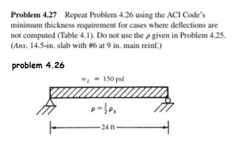 Solved Problem 427 Repeat Problem 426 Using The Aci Codes
