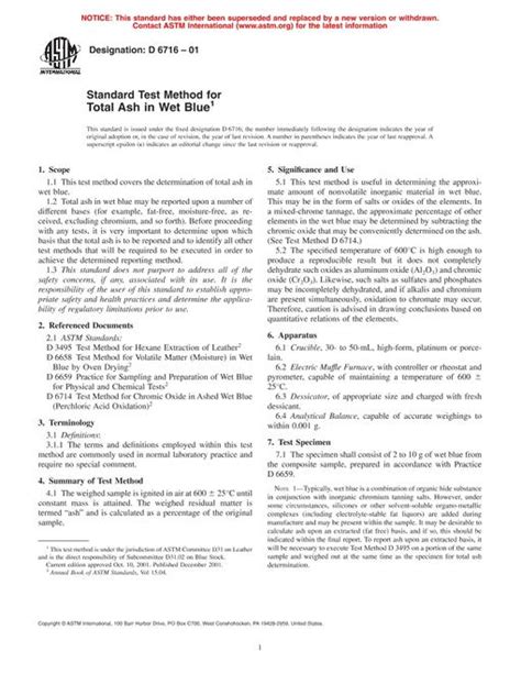 Download Astm D6716 01 In Pdf Astm Standards Store