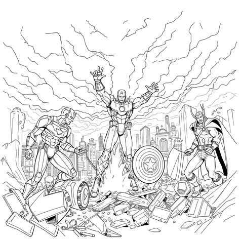 Best Avenger Coloring Pages Free Printable Pdf