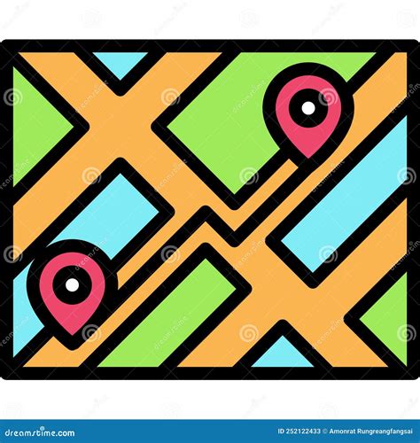 路由图标位置图和导航矢量图 向量例证 插画 包括有 确定 向量 浏览器 地点 销钉 装载 图标 252122433