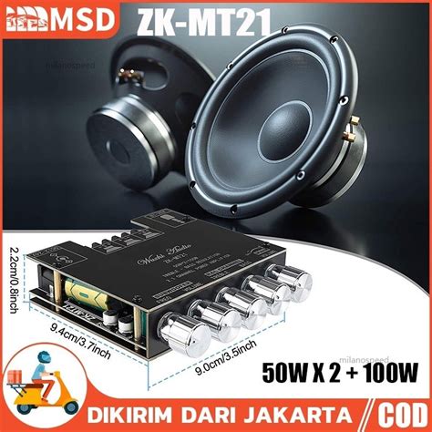 Jual 2.1CH 2x50W+100W ZK-MT21 Bluetooth 5.0 Amplifier Class D TPA3116 ...