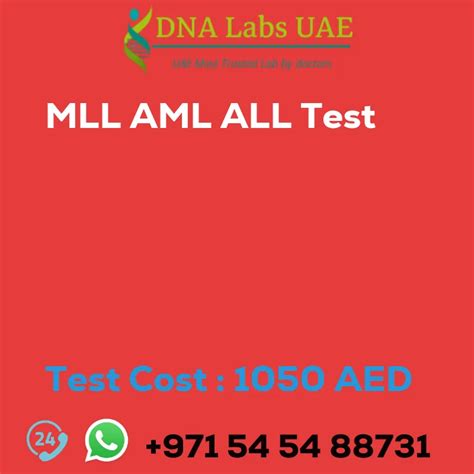 Mll Aml All Test Cost Dna Labs Uae