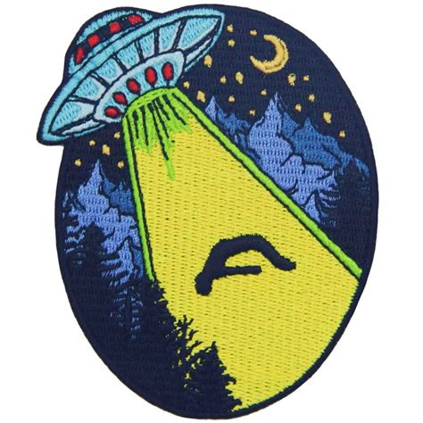 Ufo Loser Collector Get In X File Patch Alien Badge Embroidered Biker Applique Iron On Sew On