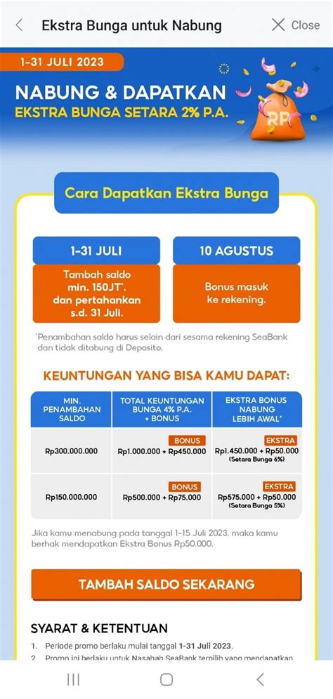 Promo SeaBank Tidak Transparan