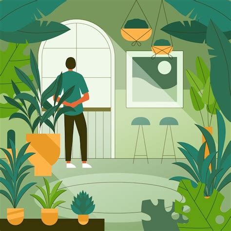 Premium Vector House Plants Illustration