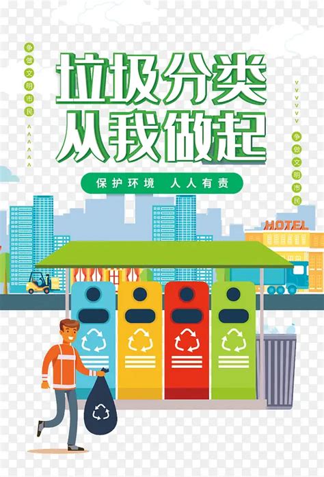 垃圾分类从我做起争做文明市民png图片素材下载 图片编号qjkzxkld 免抠素材网