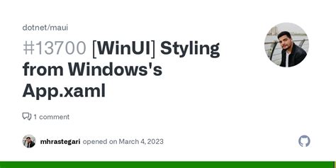WinUI Styling From Windows S App Xaml Issue 13700 Dotnet Maui