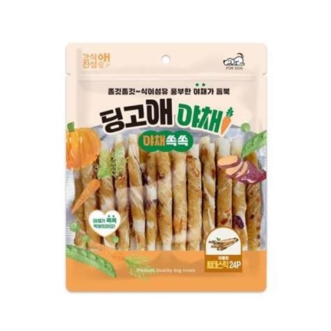 개과천선 강아지 딩고애야채 딩고마블링 딩고스틱 S 연어 황태 장어 소고기 개껌 24p 페오펫몰