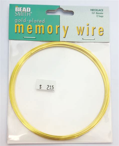 36” Gold Platedsilver Plated Memory Wire