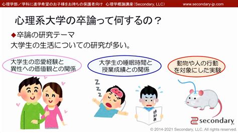 第9回：心理系大学の卒論って何するの？（心理学部／学科に進学希望のお子様をお持ちの保護者向け心理学概論講座） Preview Youtube