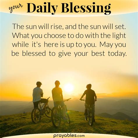 Blessing: Sunrise Light - Prayables