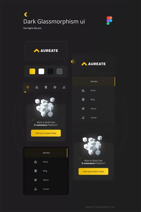 Glassmorphism Dashboard Dark Mode Ui Ui Design Website Web Ui Design
