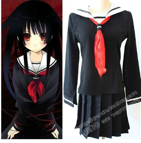 New Original Anime Hell Girl Enma Ai Clothes Cosplay Skirt Costume