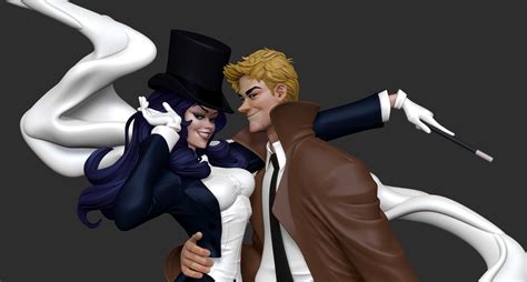 Constantine And Zatanna Leandro Sakami
