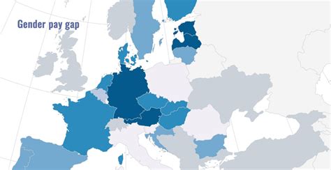 Eu In Maps Gender Pay Gap Still Deep Euranet Plus