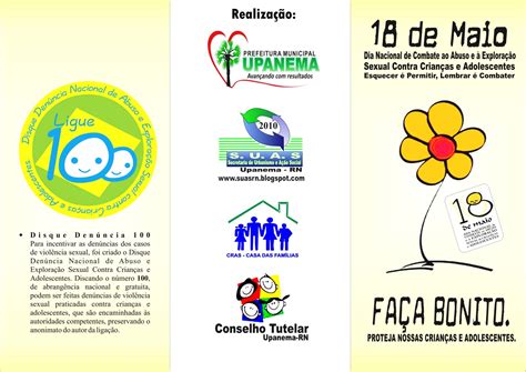SUAS UPANEMA RN 18 DE MAIO DIA NACIONAL DE COMBATE AO ABUSO E A