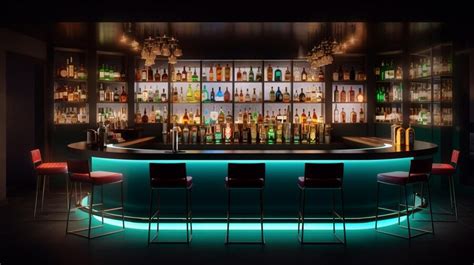 Premium Ai Image A Backdrop Bar