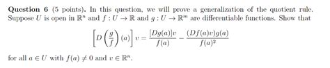Solved Question 6 5 Points In This Question We Will