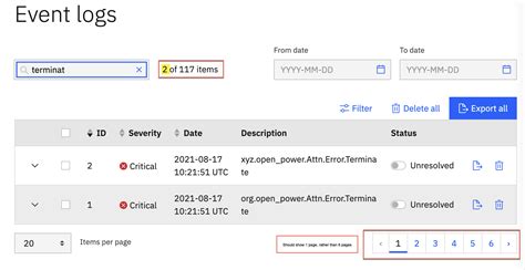 Gui Table Pagination Not Updated When Filtered · Issue 3308 · Ibm Openbmcdev · Github