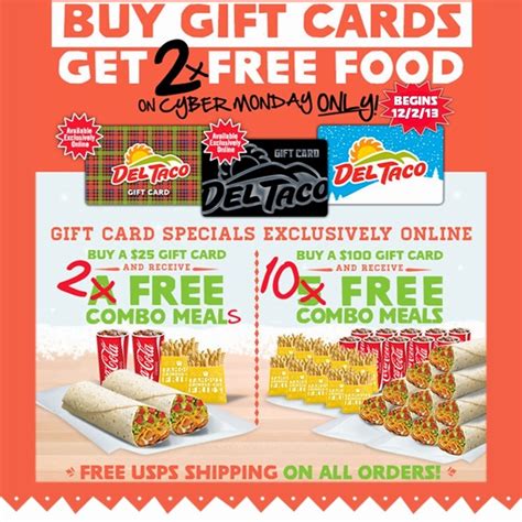 News Del Taco Cyber Monday Extra T Card Bonus