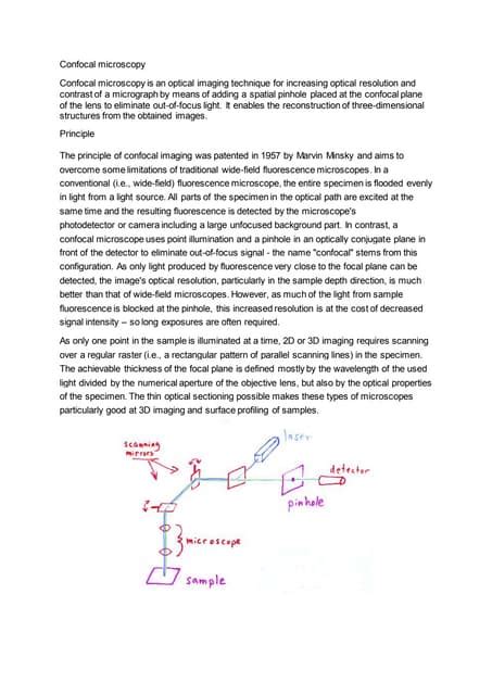 Confocal Microscope Presentation Pt Pptx