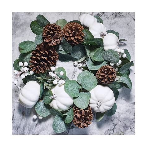 Garland Artificial Eucalyptus Garland With S Pinecs Berries Fall Foli Fruugo No