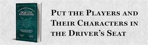 the game master s handbook of proactive roleplaying guidelines and