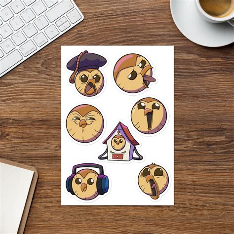 The Owl House Hooty Sticker Sheet Etsy