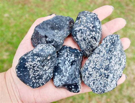 Snowflake Obsidian Rock