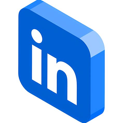 Linkedin Social Logo 3d Download Free At Gpngnet