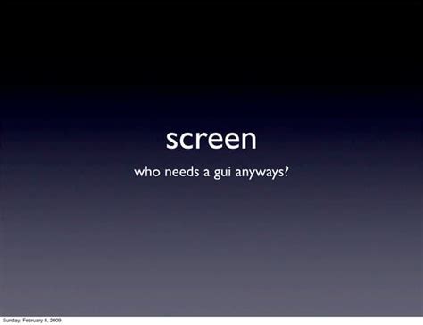 gnu screen ppt