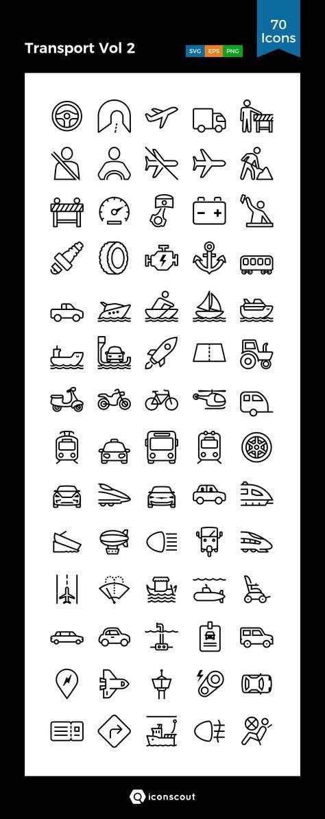 Transport Vol 2 Design Assets Free In Svg Png Blend  Iconscout Sketch Notes