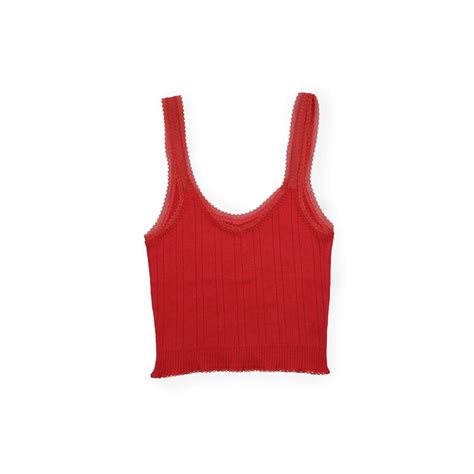 Frilly Classic Tank Red Leboudoirlosangeles