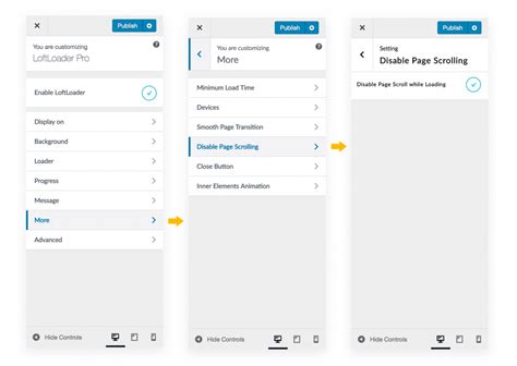 Disable Page Scrolling Loftloader Pro Documentation