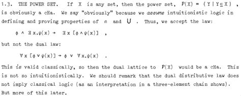 Elementary Set Theory Dual Of Powerset Is Not A Complete Heyting