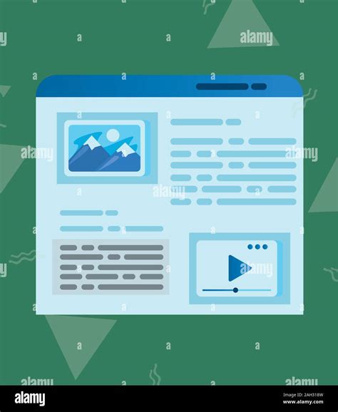 Template Webpage Window Isolated Icon Stock Vector Image And Art Alamy