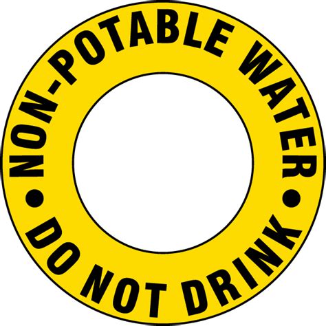 Non Potable Water Fire Hydrant Ring Sign Save 10 Online