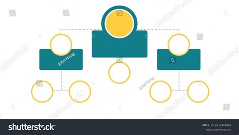 Organization Chart Business Design Presentation Template Stock Illustration
