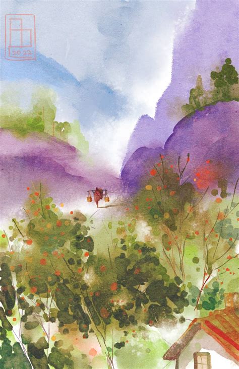 A Watercolour Experiment Finished Artworks Krita Artists